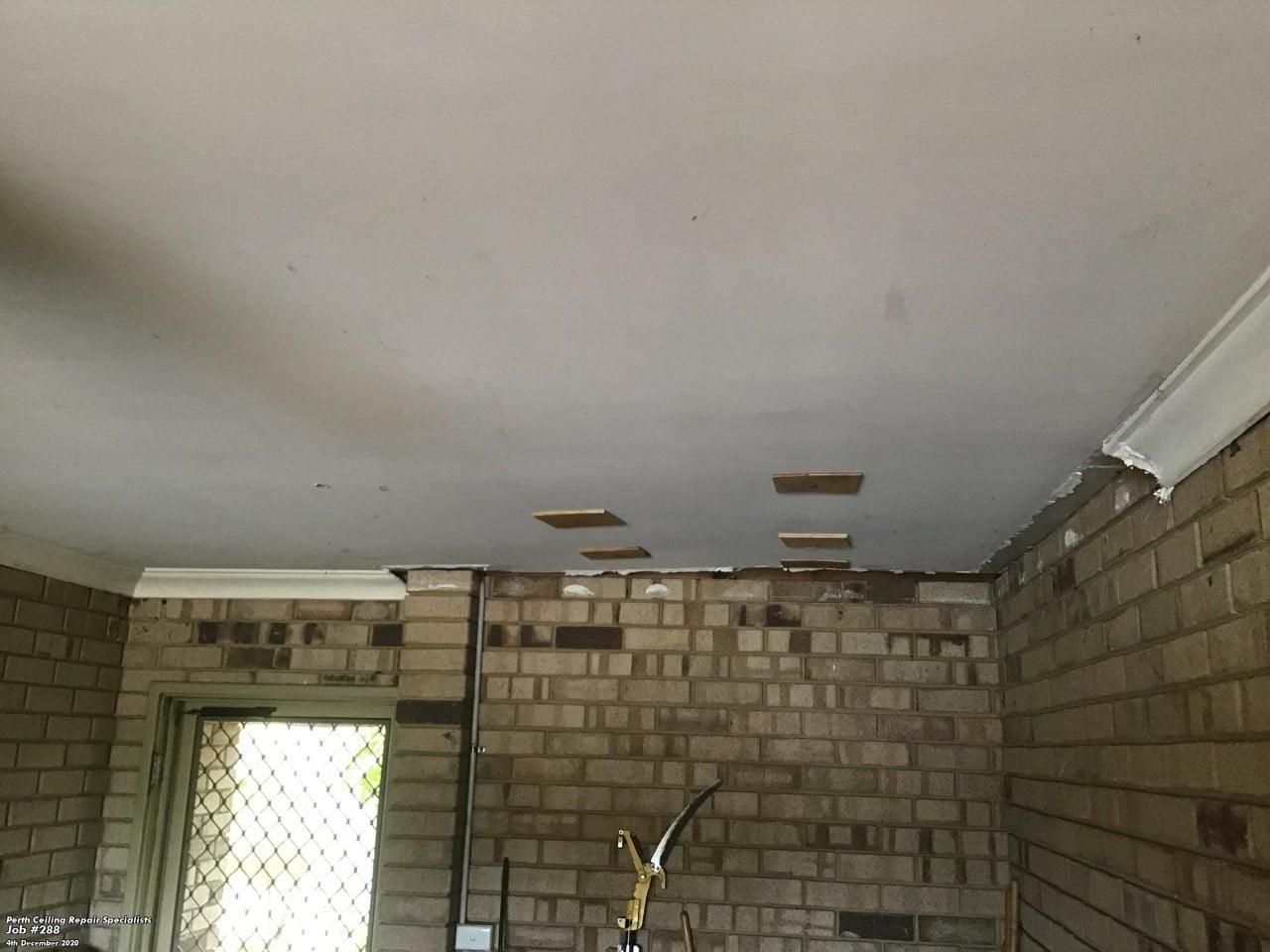 Sagging plaster glass ceiling repair - Gosnells - Perth Ceiling Repair ...