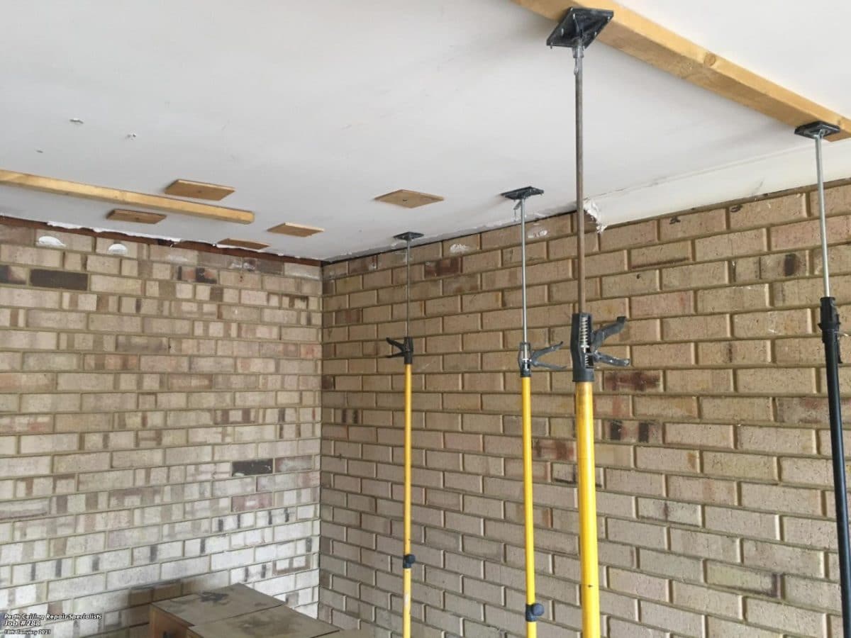 Sagging plaster glass ceiling repair - Gosnells - Perth Ceiling Repair ...