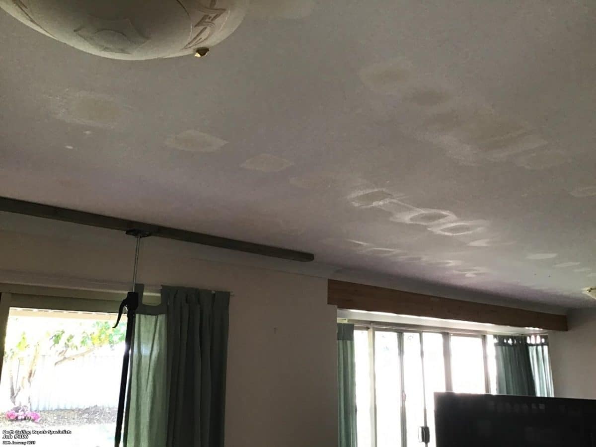 Sagging Gyprock ceiling repair - Mandurah - Perth Ceiling Repair ...