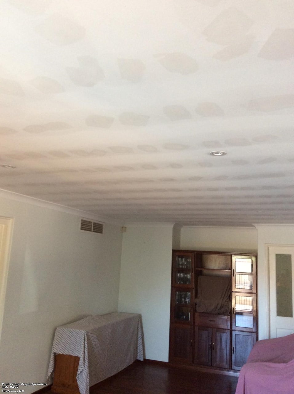 sagging ceiling and water damage - Ocean Reef - Perth Ceiling Repair ...